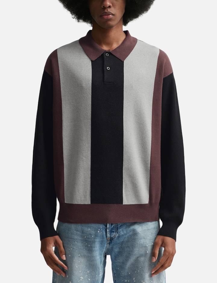 Perks and Mini - Forms Knit Long Sleeve Polo | HBX