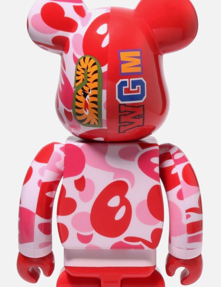 Medicom Toy - Bearbrick x BAPE ABC Camo Shark 1000% in Clear Red | HBX - Globally Curated ...
