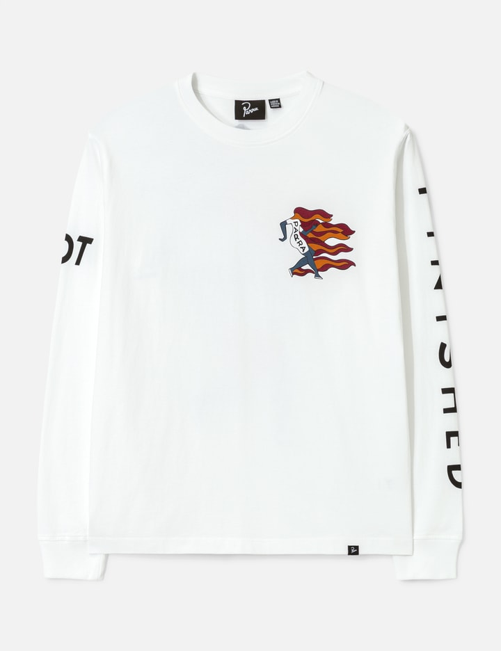 By Parra Not Finished Long Sleeve T-shirt - 240gsm eco pre-washed ...