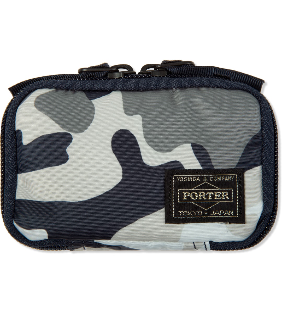 Head Porter - Navy Jungle Zip Key Case | HBX - 하입비스트가 엄선한 글로벌 패션&라이프스타일