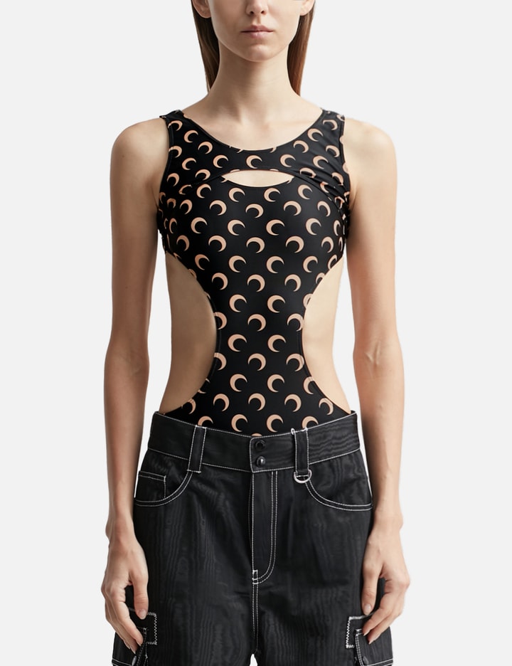 Marine Serre - All Over Moon ONE-PIECE SWIMSUIT | HBX