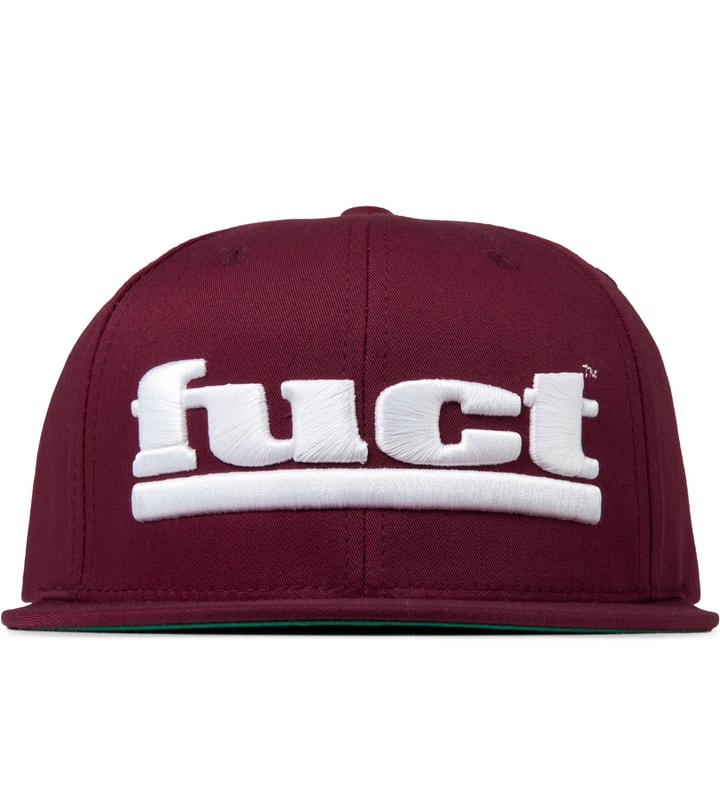 FUCT - Burgundy OG Logo Snapback | HBX - Globally Curated Fashion and ...