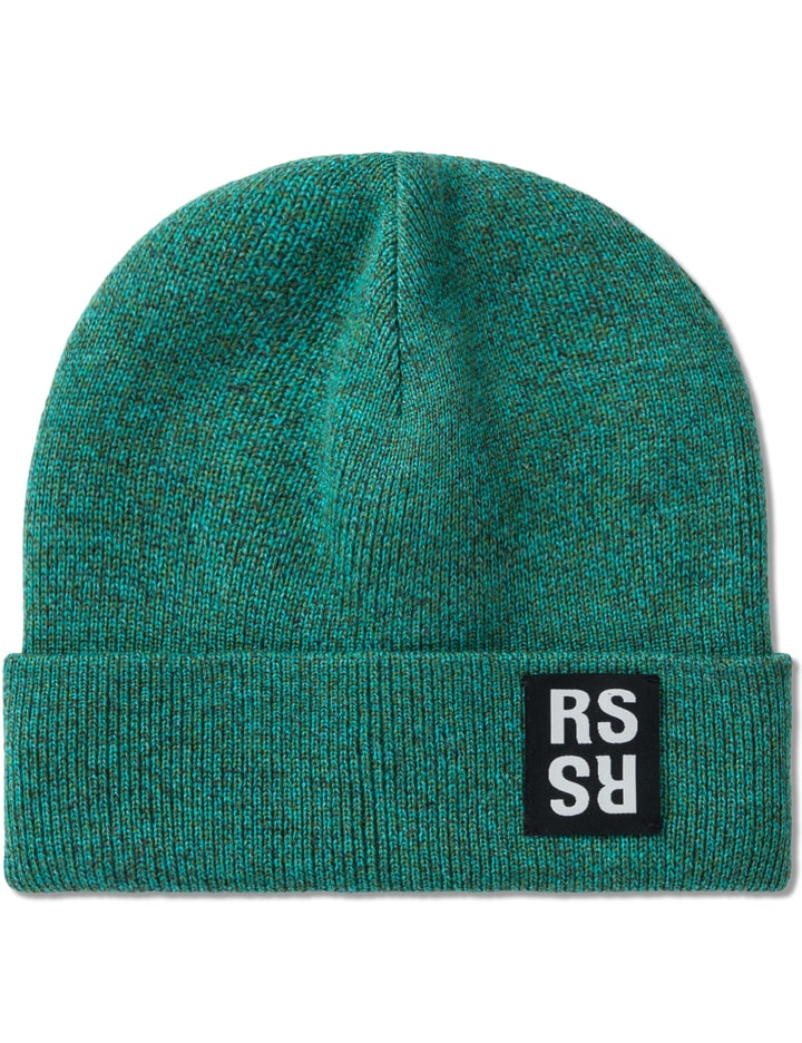 Raf Simons - Green Plain Knitted Beanie | HBX