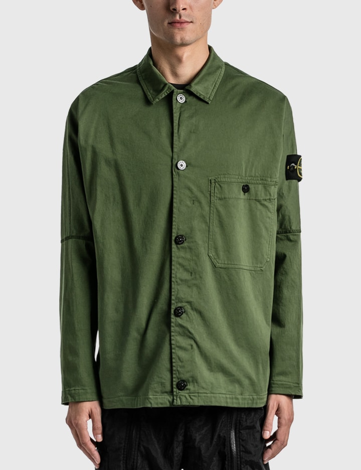 Stone Island - Satin Overshirt | HBX - Globally Curated Fashion and ...