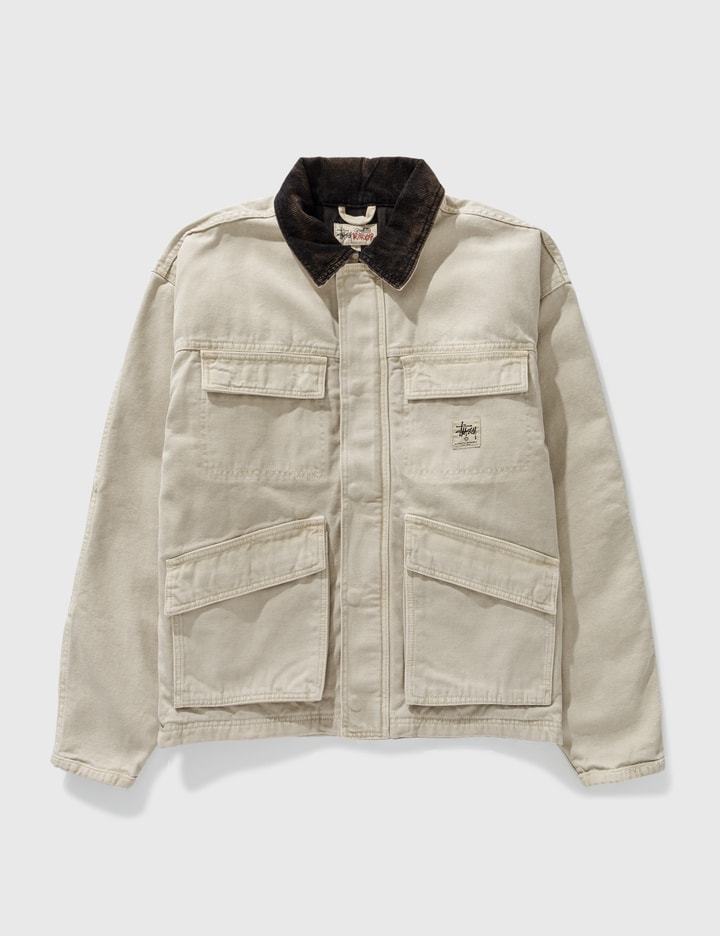 Stüssy - Washed Canvas Shop Jacket | HBX - Globally Curated Fashion and ...