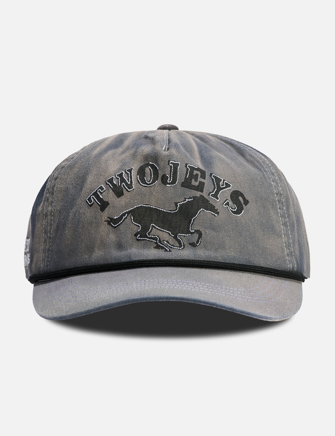 TwoJeys Sunfaded Black Cap - Organic cotton '90s 5-panel cap with ...