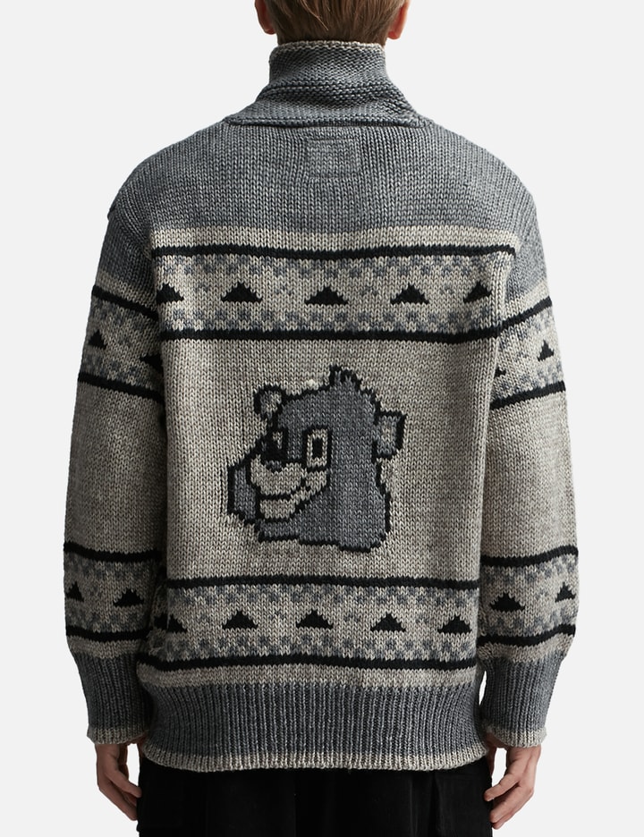 LMC - Bear Zip-up Cowichan Knit Sweater | HBX - Globally Curated ...