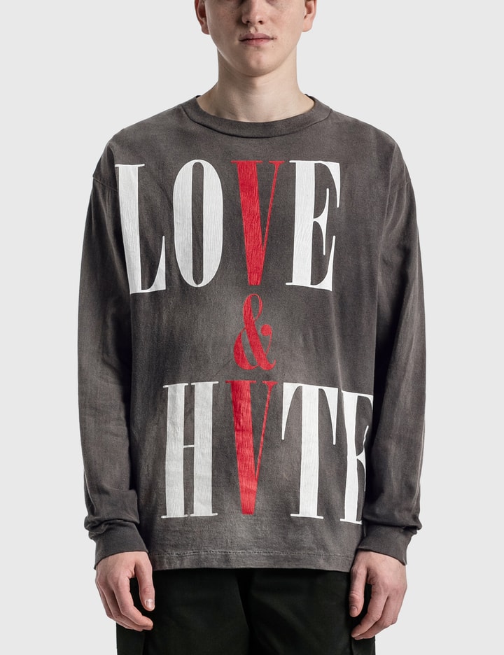Saint Michael X Vlone Love & Hate T-shirt In Black | ModeSens