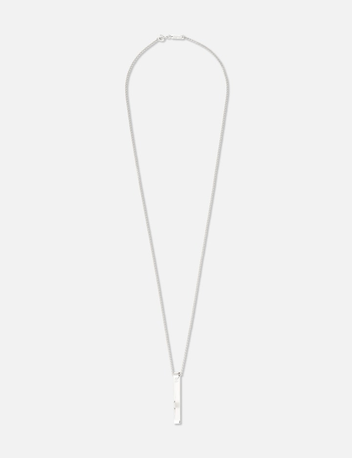 AVGVST Tie Clip on a Chain - Rhodium-plated 925 sterling silver ...