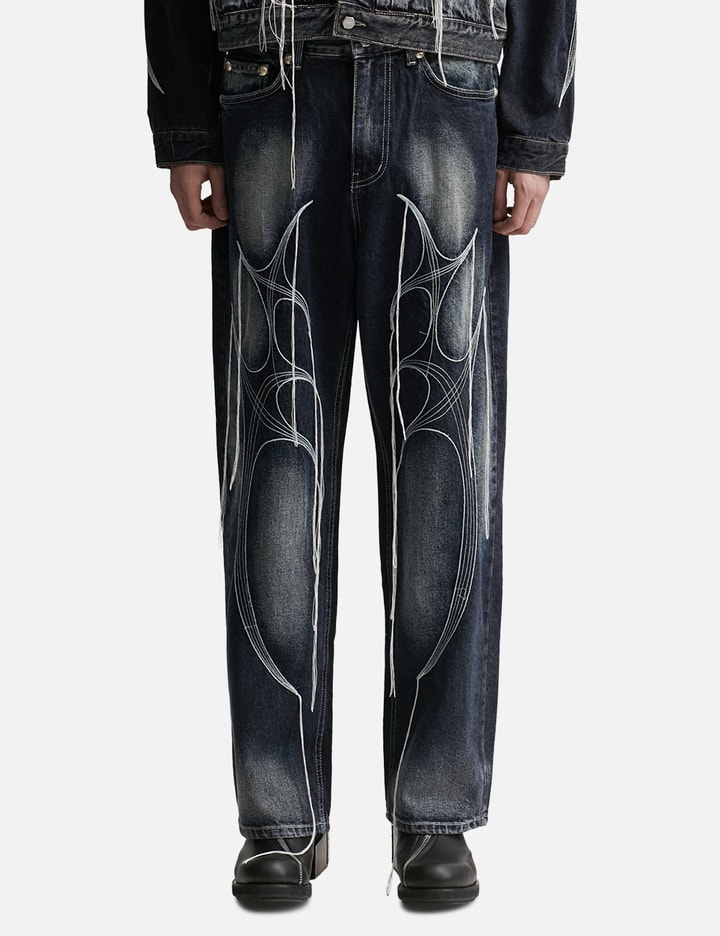 THUG CLUB - Tribal Tree Denim Pants | HBX - HYPEBEAST 為您搜羅全球潮流時尚品牌