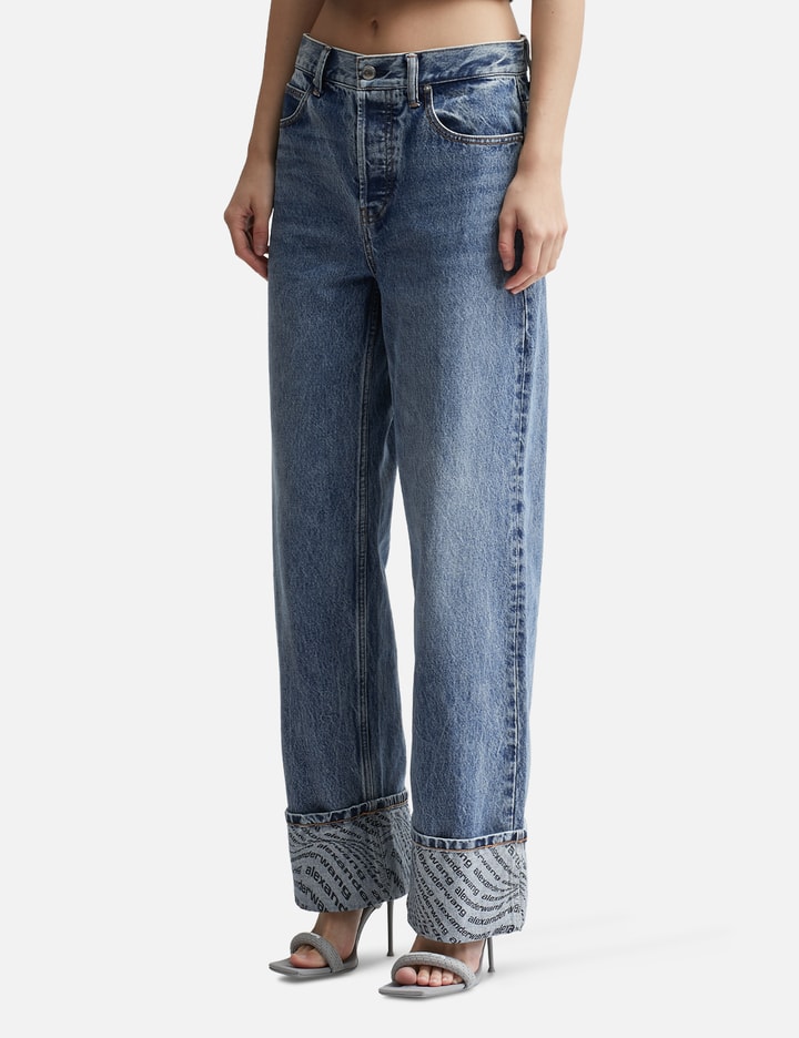 T By Alexander Wang - Wave Cuff Wide Jeans | HBX