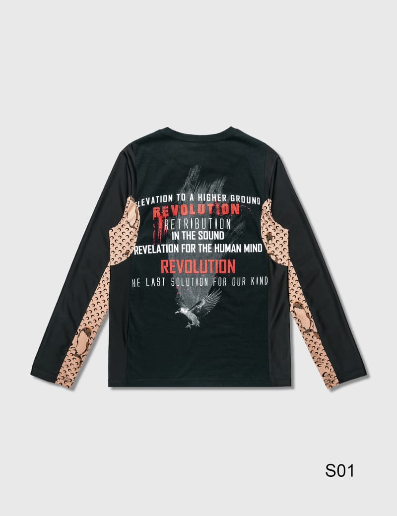 Marine Serre - Overproduced Logo Long Sleeve T-Shirt | HBX Marine Serre - Overproduced Logo Long Sleeve T-Shirt | HBX