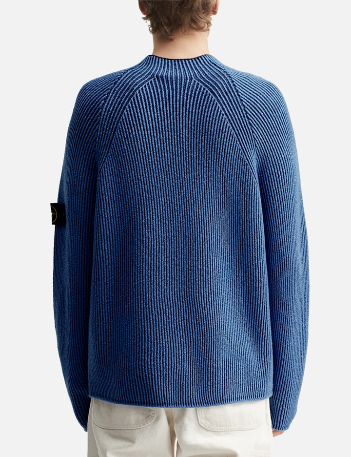 Stone Island - Vanisé Full Rib Rws Wool Mock Neck Jumper | HBX