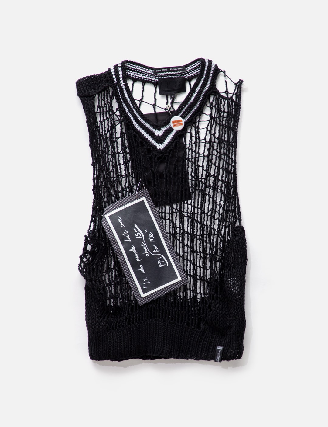 99%IS- - Handmade Knit Net Vest | HBX - Globally Curated Fashion and ...