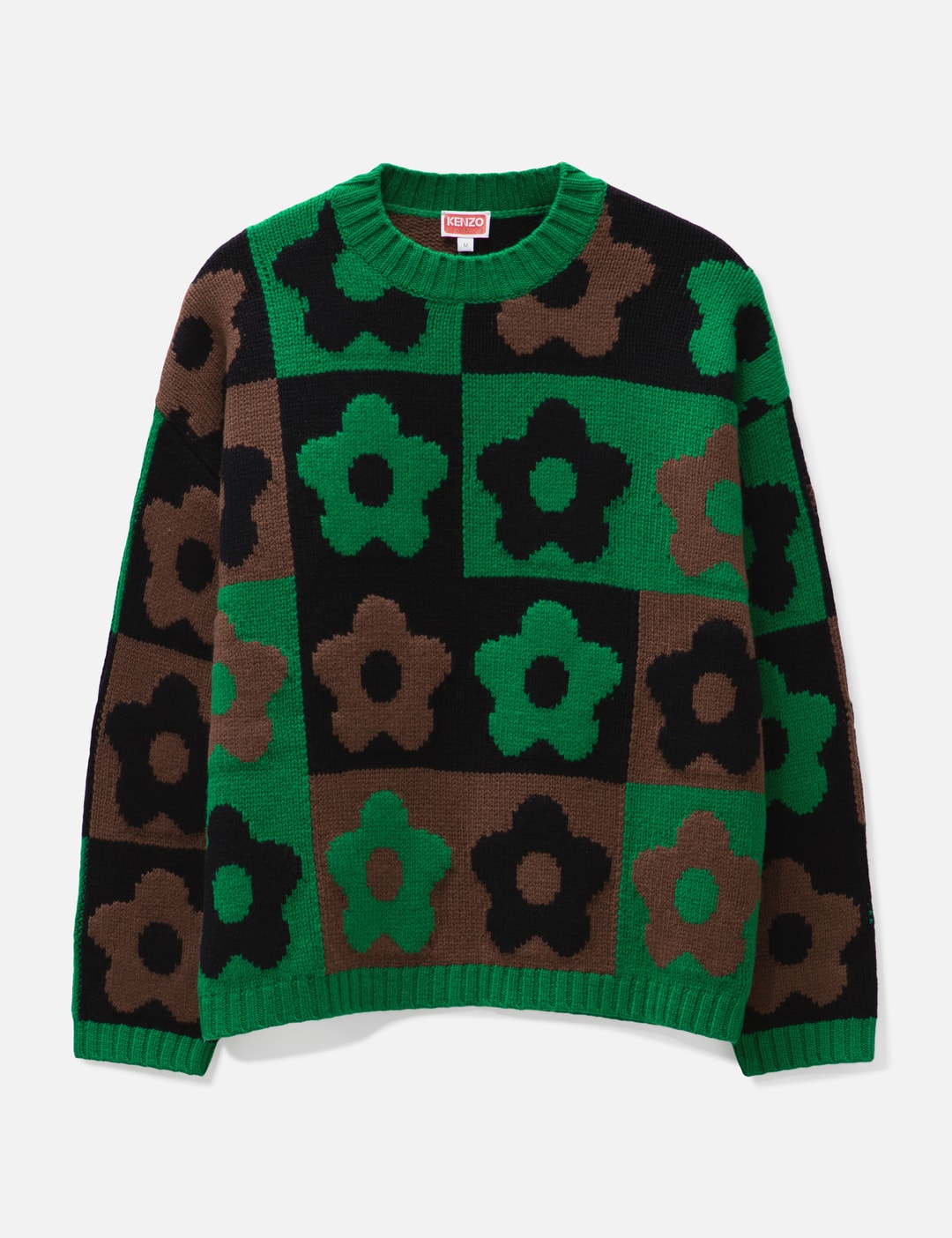Kenzo - 'Boke Flower Checkerboard' Checked Jumper | HBX