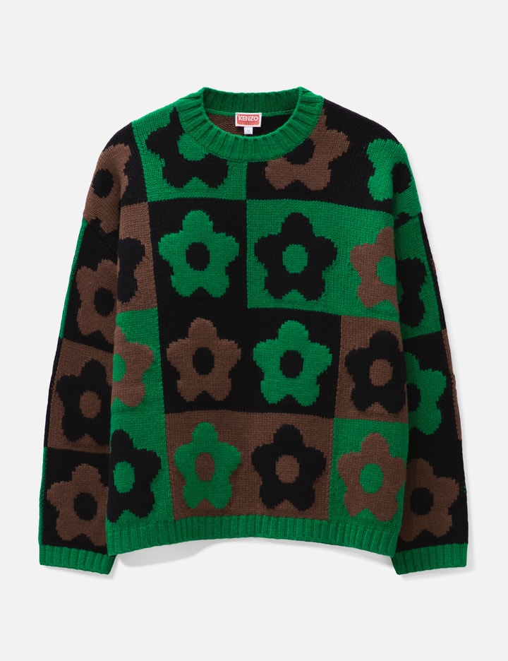 Kenzo - 'Boke Flower Checkerboard' Checked Jumper | HBX
