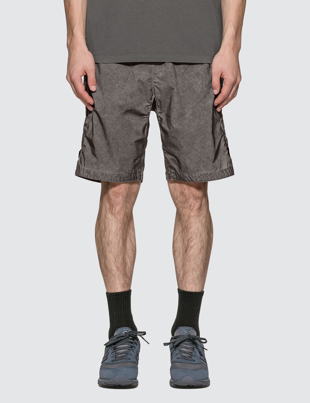 Stone Island - Plated Reflective Shorts | HBX - Globally Curated ...