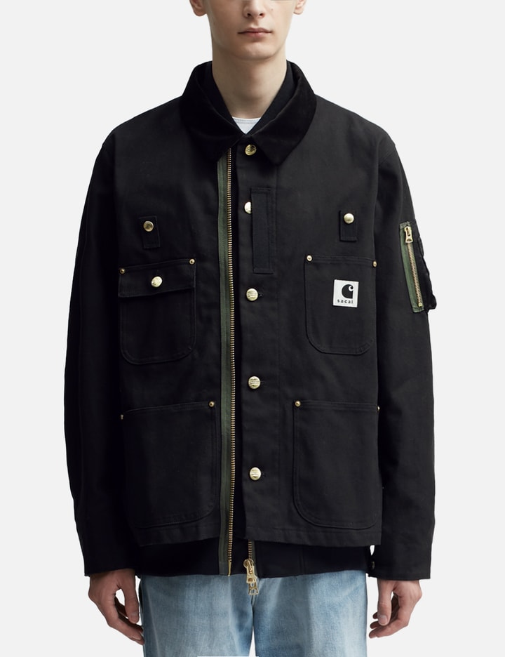 Sacai - Sacai X Carhartt WIP Canvas x MA-1 Jacket Michigan | HBX