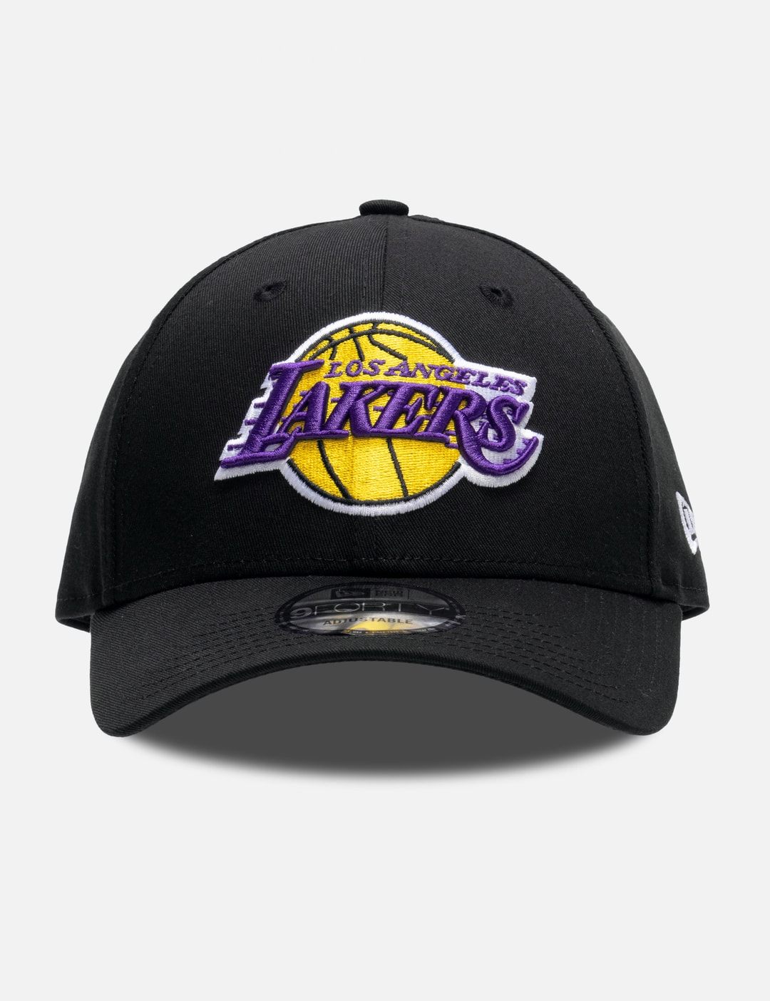 New Era Los Angeles Lakers Essential Black 9forty Cap - Embroidered ...