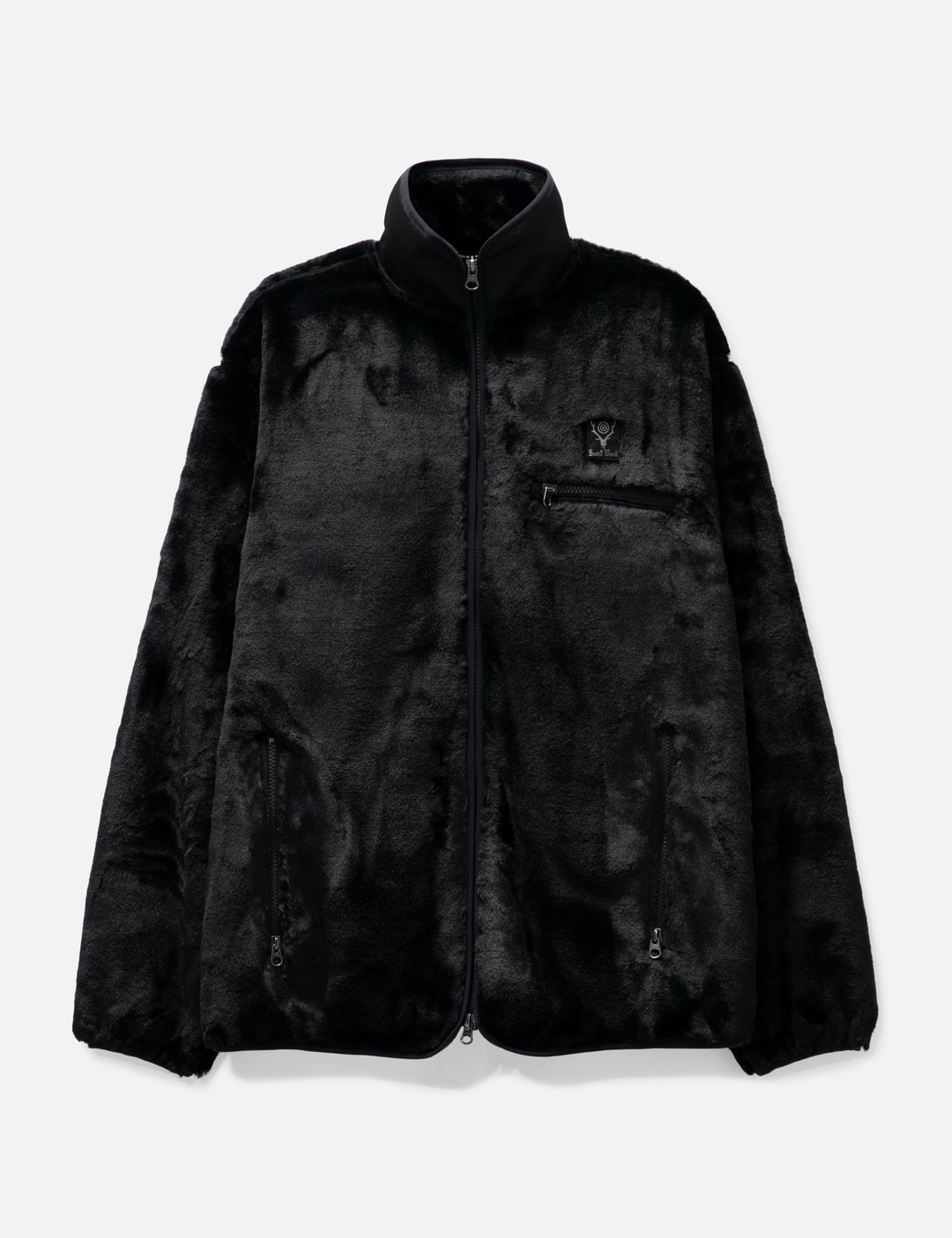 South2 West8 - Micro Fur Piping Jacket | HBX