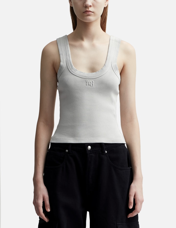 T By Alexander Wang - Embossed Logo Tank Top | HBX - Globally Curated Fashion and Lifestyle by ...