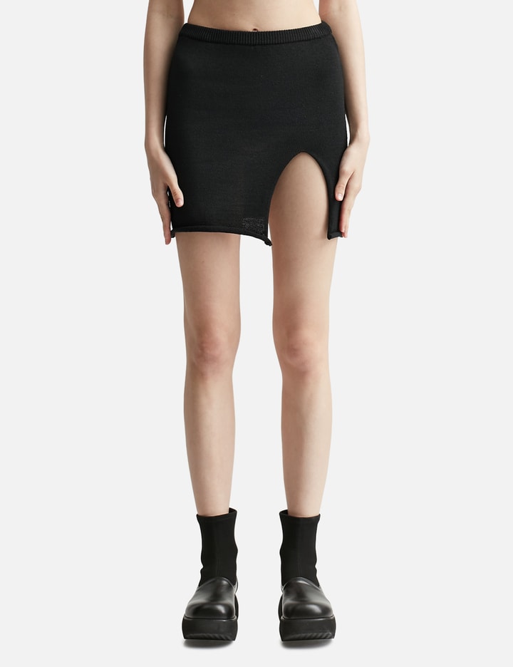 Open YY - SLIT KNITTED SKIRT | HBX