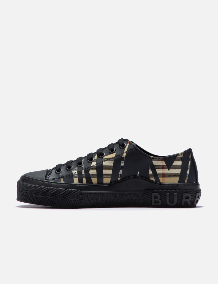 Burberry - Sliced Check Cotton Sneakers | HBX