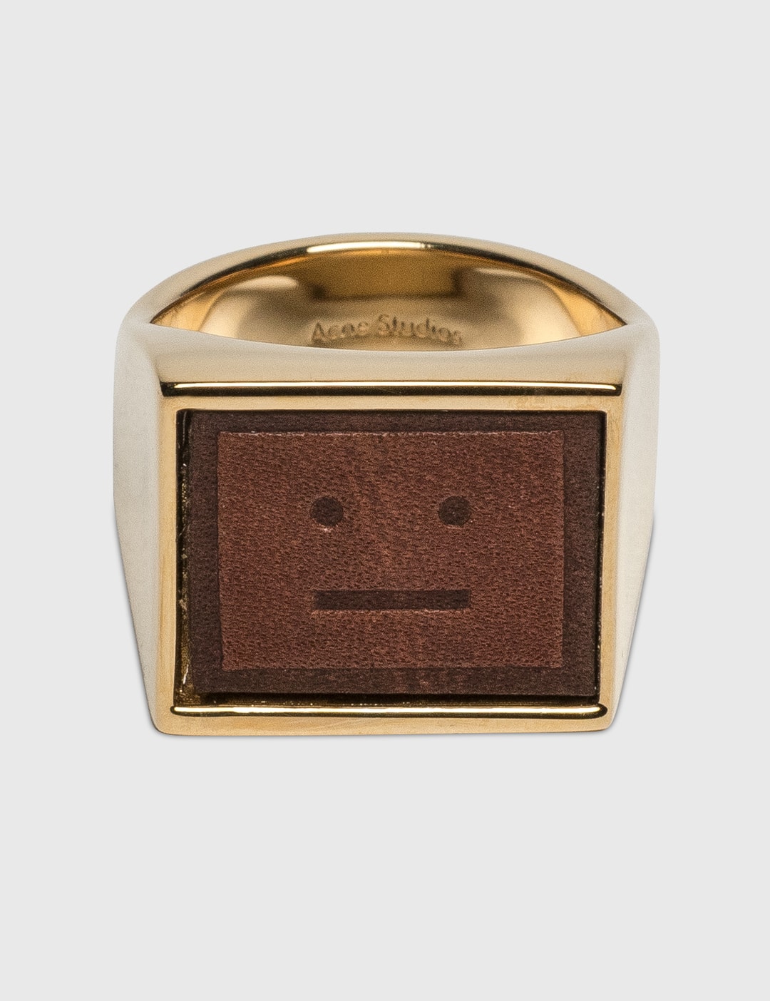 Acne Studios - Face Logo Ring | HBX - Globally Curated Fashion and ...