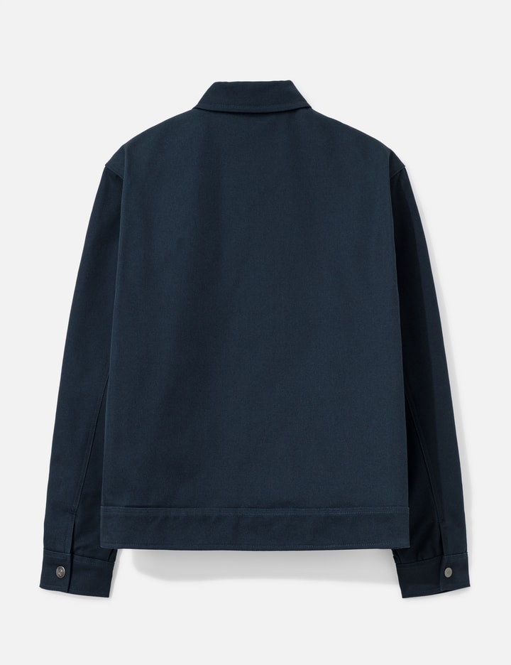 Quiet Golf Maintenance Canvas Jacket - Navy quilted canvas jacket with ...