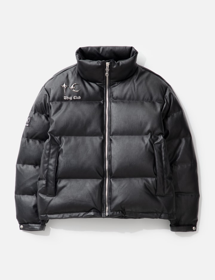 THUG CLUB - TC Leather Puffer Jacket | HBX