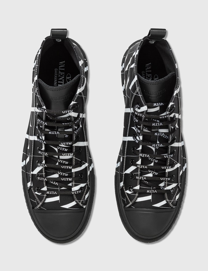 Valentino - Valentino Garavani VLTN Times Giggies High-Top Fabric ...