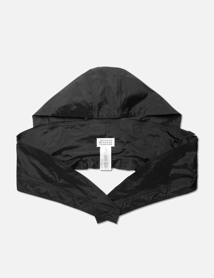 Maison Margiela Headscarf - Nylon draped hood with zip, water-repellent ...