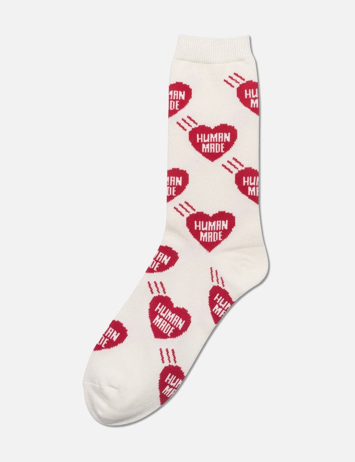 Human Made - HEART PATTERN SOCKS | HBX - Globally Curated Fashion and ...