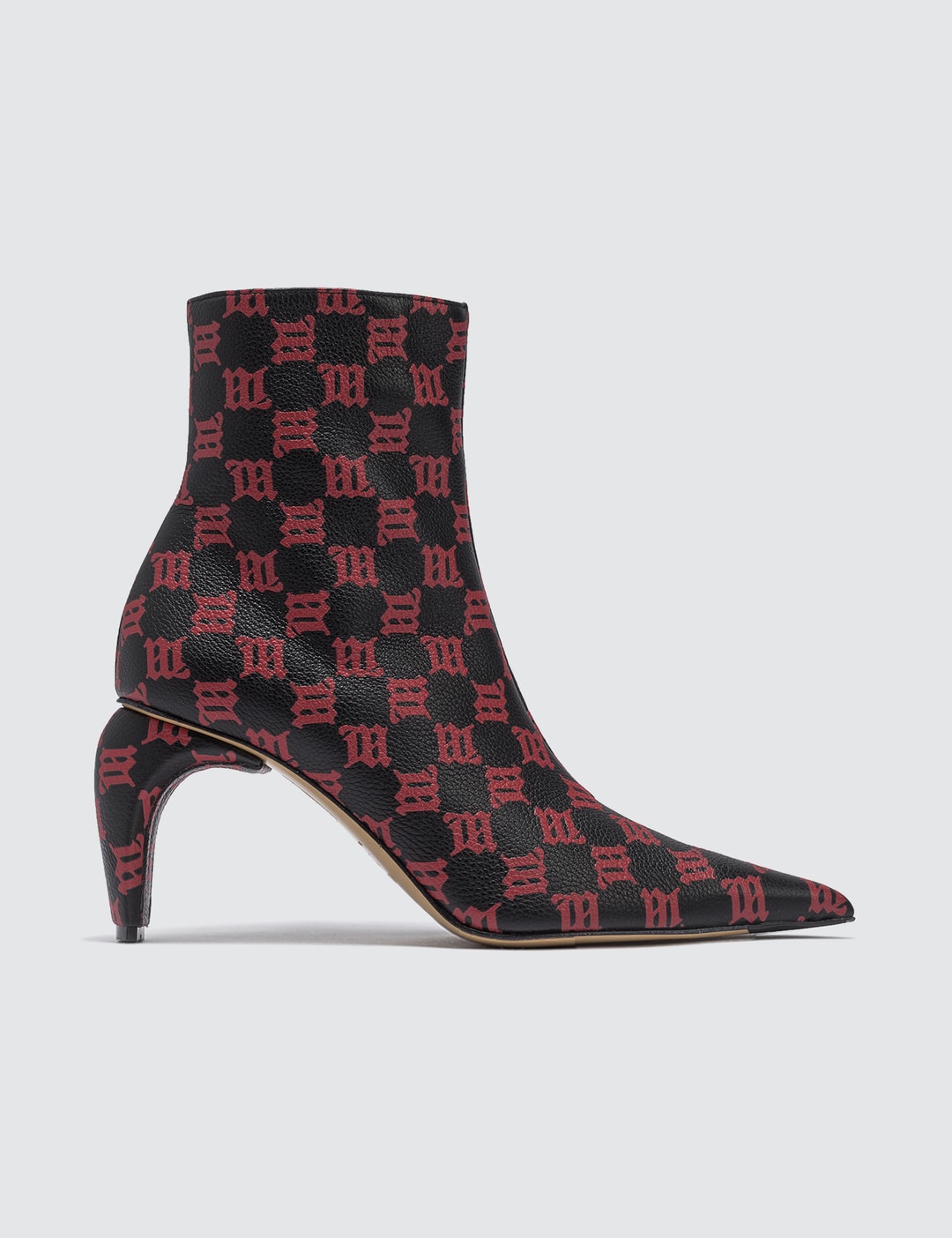 Misbhv - Monogram Leather Ankle Boots | HBX - Globally Curated Fashion ...