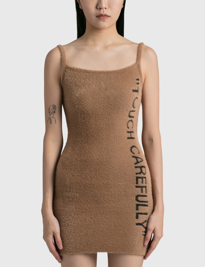 Off-White™ - Quote Fuzzy Mini Dress | HBX