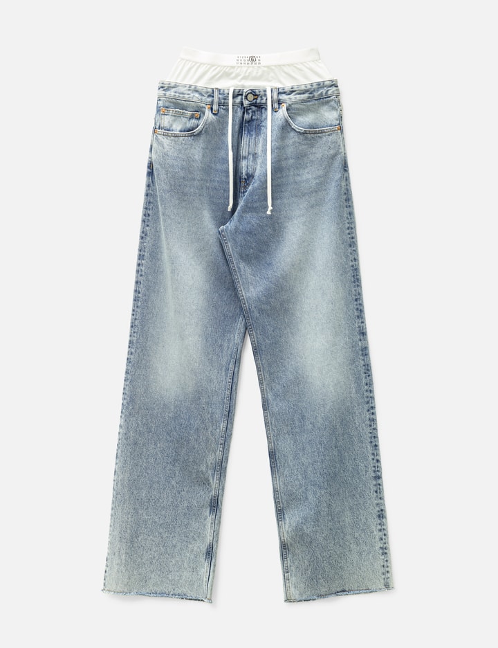 MM6 Maison Margiela - BAGGY BOXER JEANS | HBX - Globally Curated ...