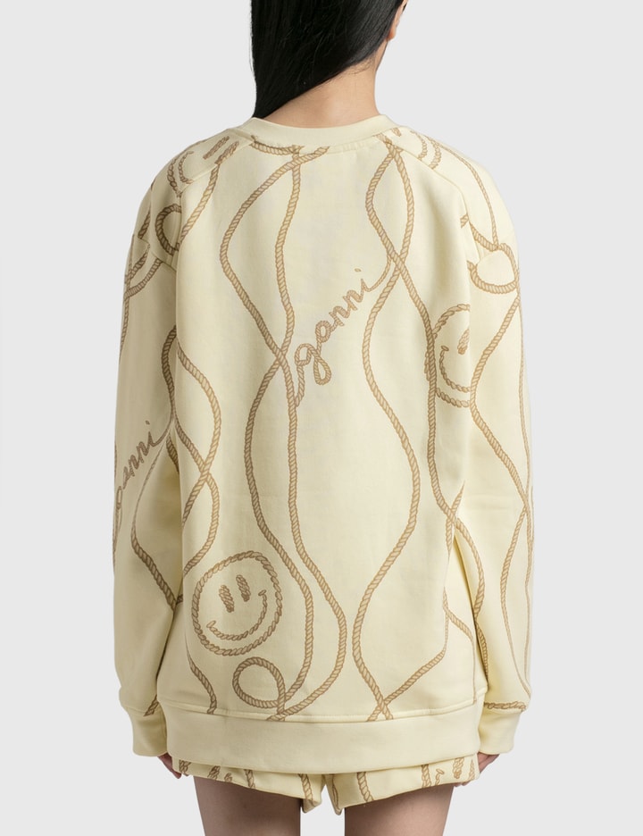 Ganni - Rope Print Sweatshirt | HBX - Globally Curated Fashion and ...