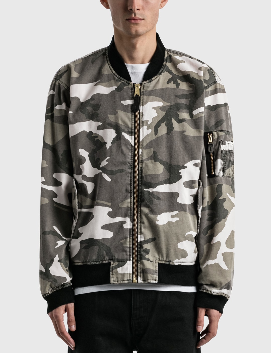 Fostex Garments - Vintage Wash Camo Bomber Jacket | HBX - HYPEBEAST 為您 ...
