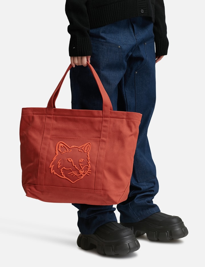 Maison Kitsuné - Bold Fox Head Large Tote Bag | HBX