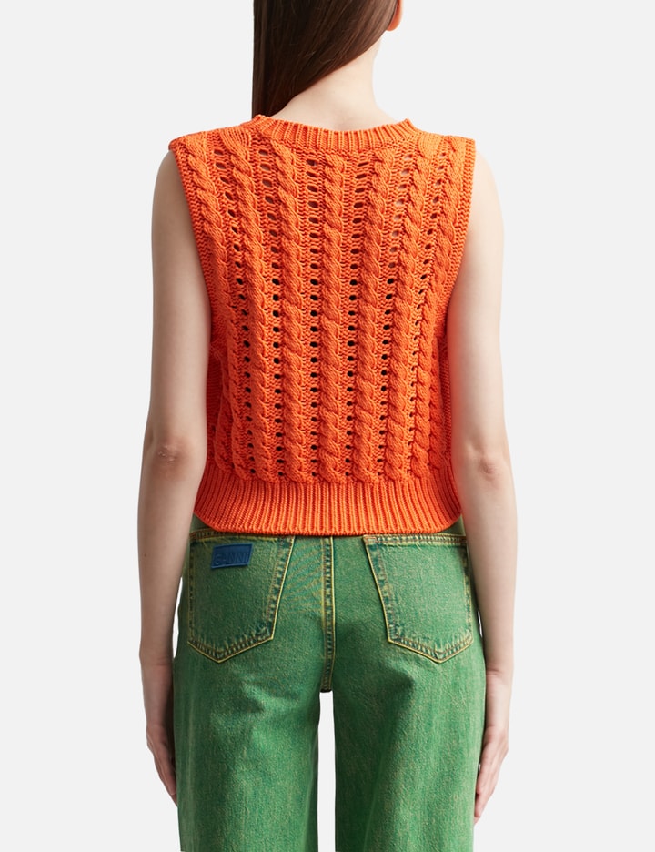 Ganni - Rope Cropped Vest | HBX - Globally Curated Fashion and ...