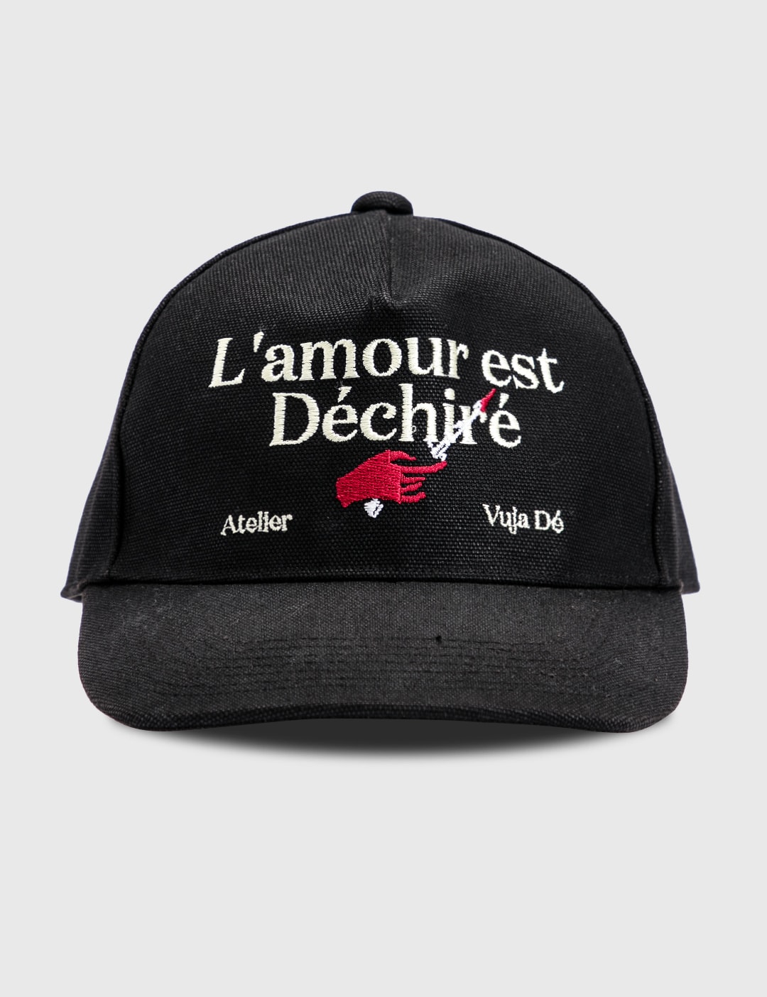 VUJA DÉ - Vuja De Embroidery Black Cap | HBX - Globally Curated Fashion ...