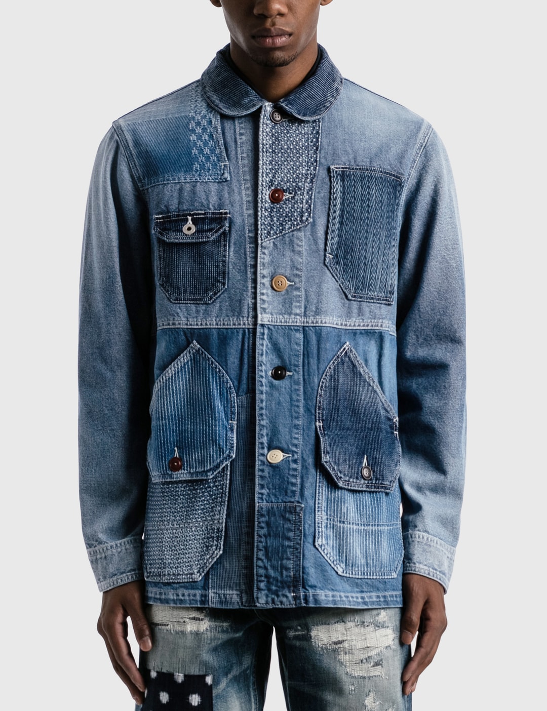 FDMTL - 3 Years Wash Patchwork Coverall Jacket | HBX