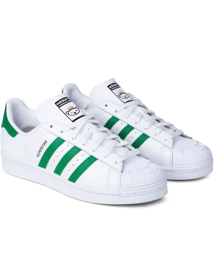 Adidas Originals - adidas Originals x NIGO White/green Superstar Nigo ...