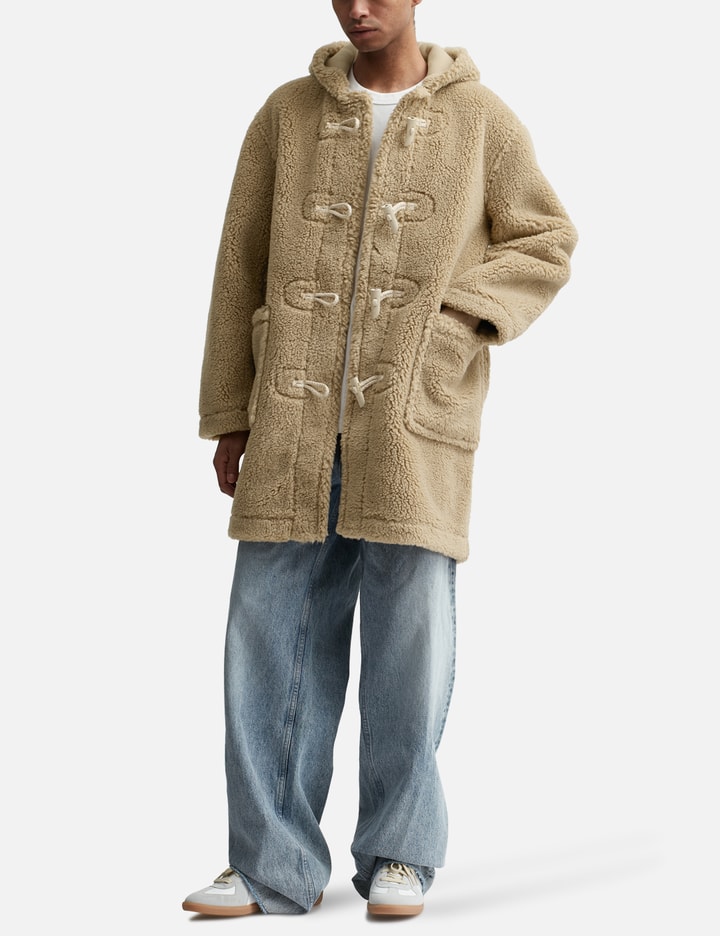 Human Made - WOOL BLENDED BOA FLEECE DUFFLE COAT | HBX