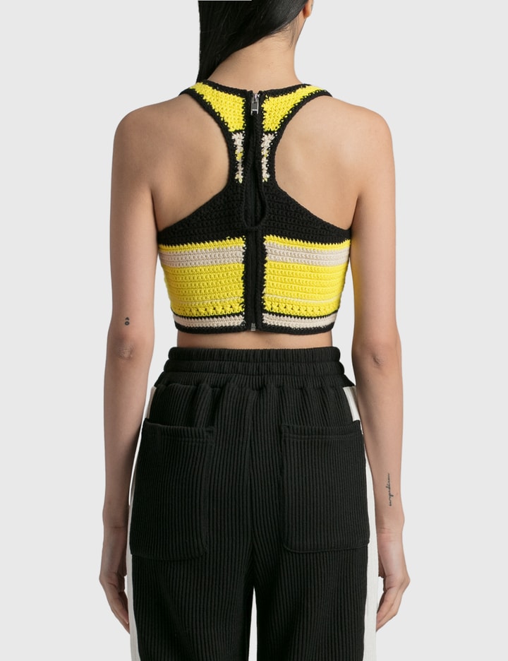 Ganni - Crochet Racerback Bikini Top | HBX