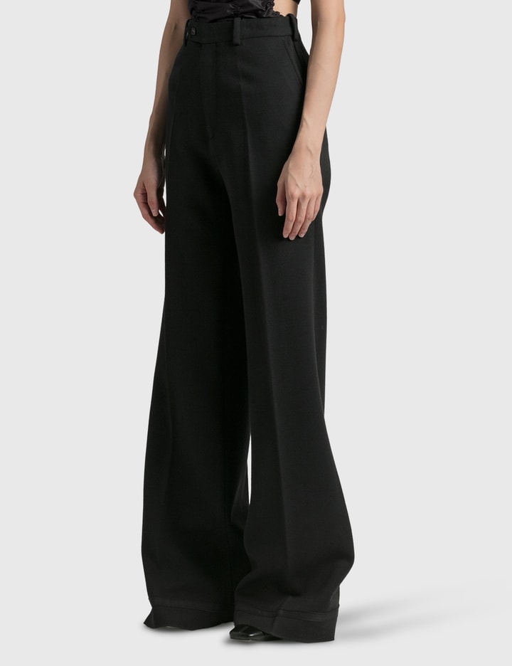 Maison Margiela - Milano Rib Flared Trousers | HBX - Globally Curated ...