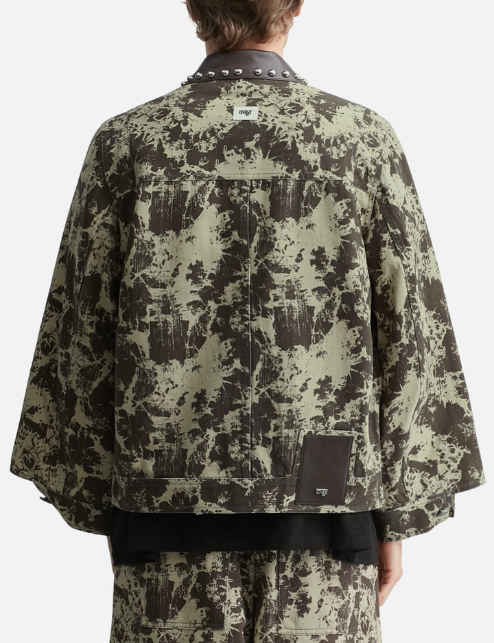Dhruv Kapoor Distressed Effect Mix Media Jacket - ダメージ加工デニム×レザーのミックス ...