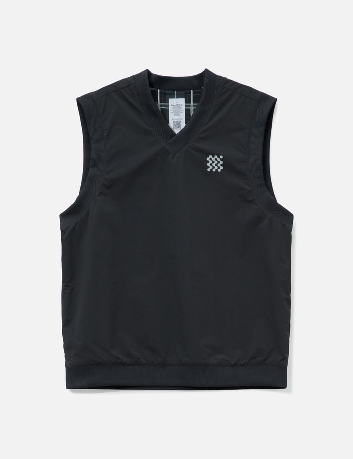 Manors Golf Reversible V-Neck Vest - 可翻轉V領背心，輕薄四向彈力，雙面可穿，前後LOGO設計 | HBX