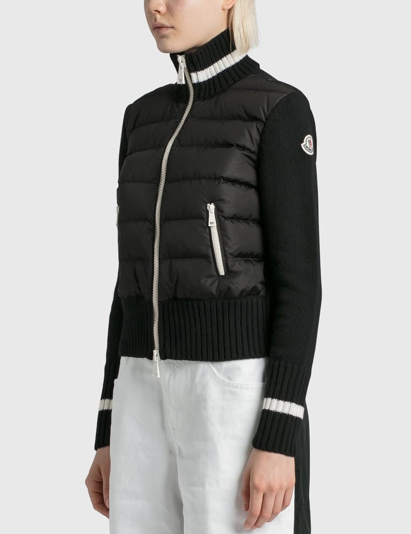一括購入割引 MONCLER CARDIGAN TRICOT Light Pink Padded Wool Cardigan Sweaters & Cardigans for Women ...