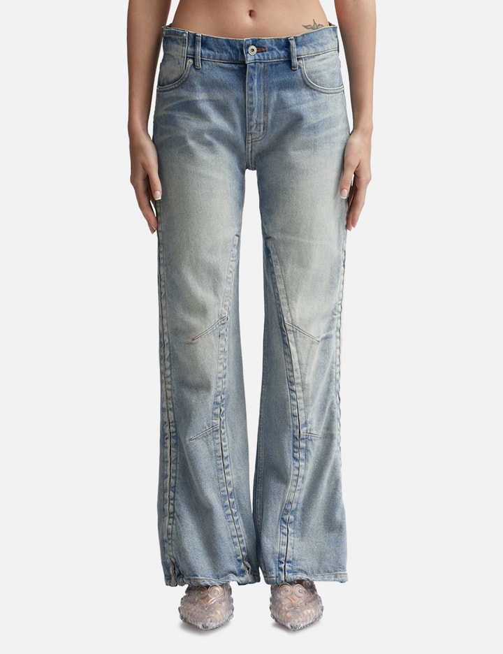 Y/PROJECT - HOOK AND EYE SLIM JEANS | HBX - Globally Curated Fashion ...